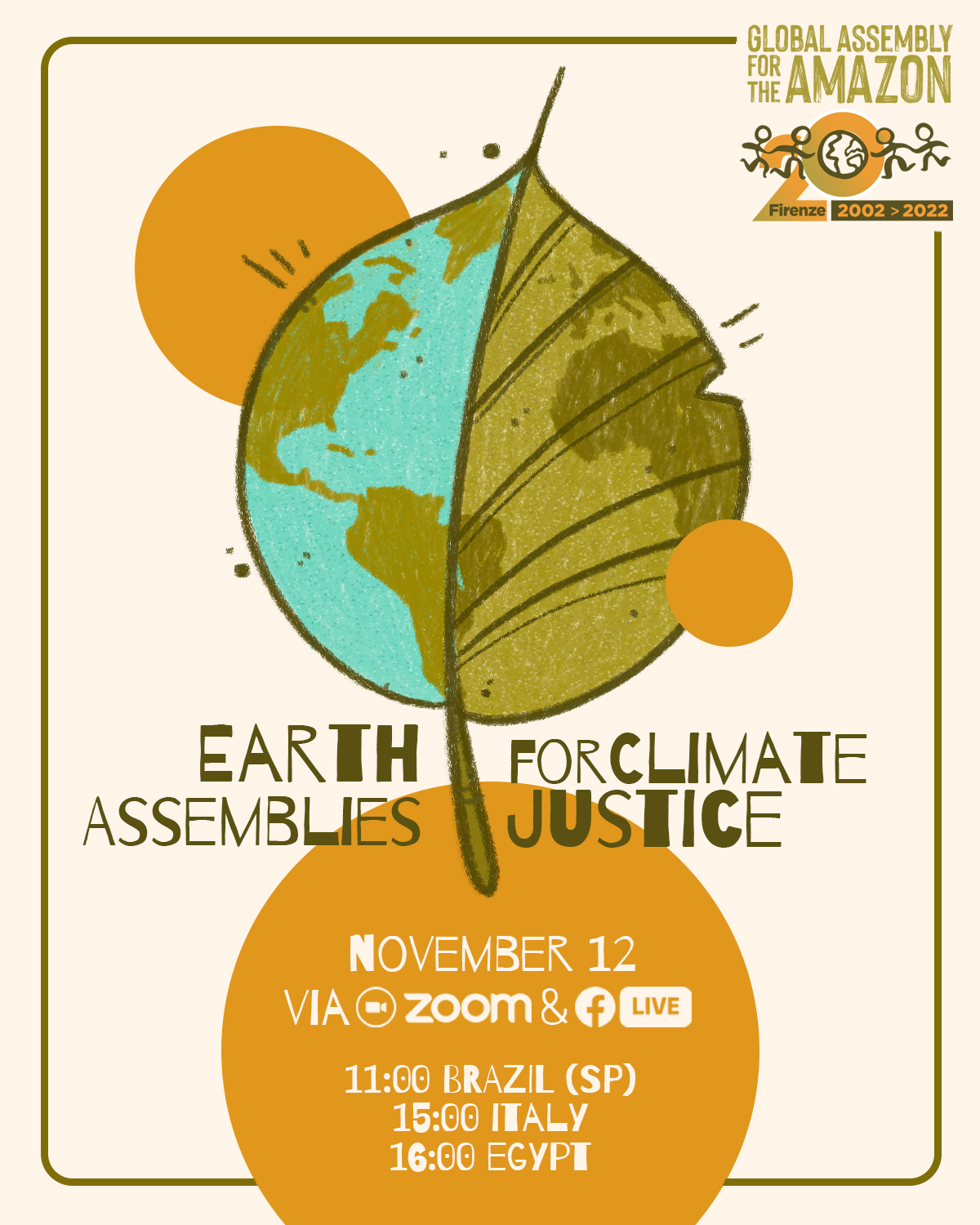 Earth Assemblies for Climate Justice – Asamblea Mundial por la Amazonía